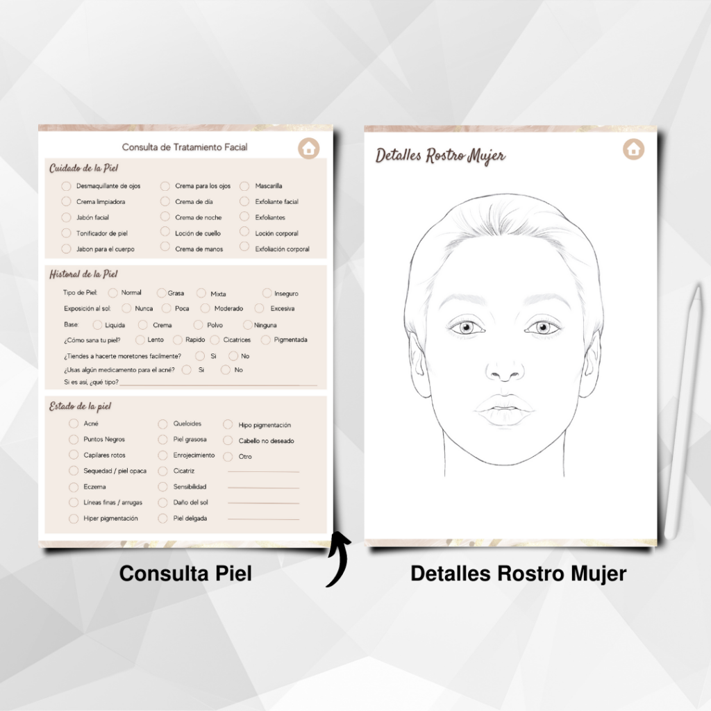 Ficha de Tratamientos Faciales - Fichas Digitales